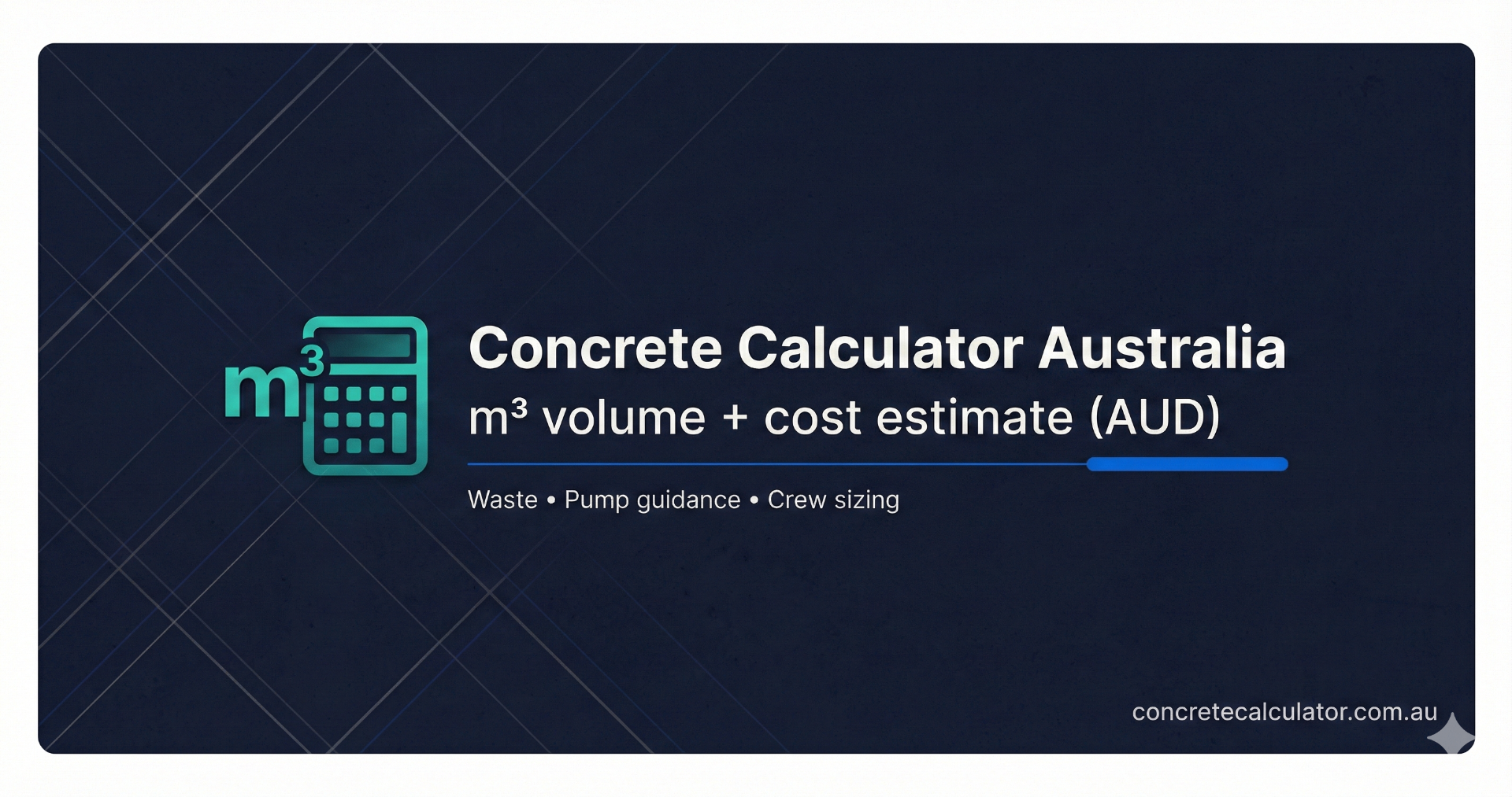 Concrete Calculator Australia | m³ Cost & Bags